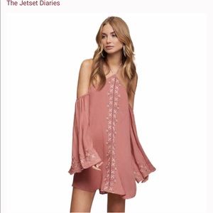 The Jetset Diaries | Dresses | Tjd Desert Rose Shoulderless Mini Dress ...